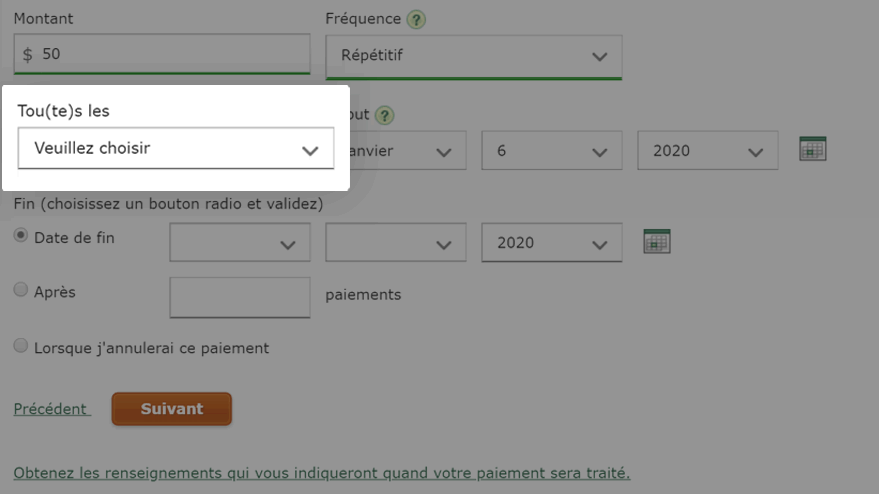 Payer une facture canadienne dans BanqueNet | TD Canada Trust